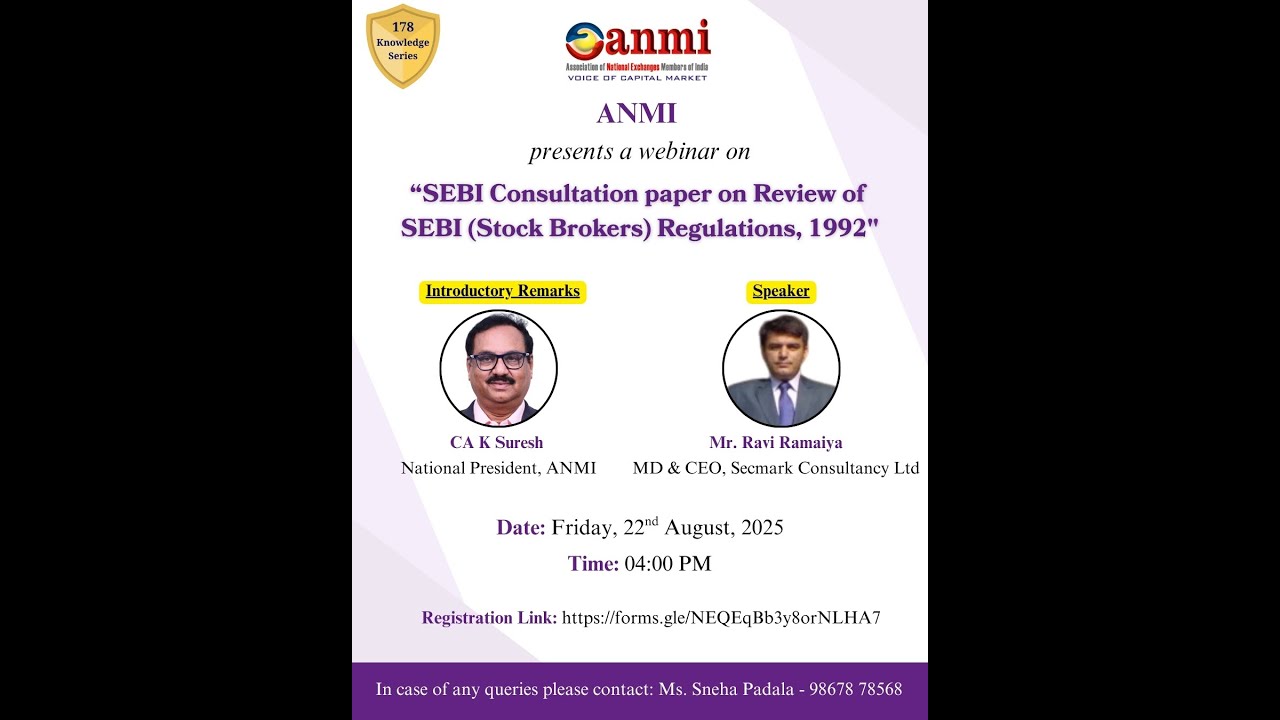 SEBI Consultation paper on Review of SEBI (Stock Brokers) Regulations ...