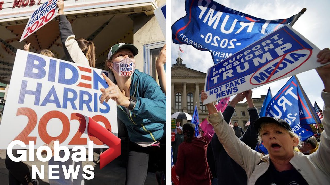 US election: Americans react as Joe Biden projected winner of ...