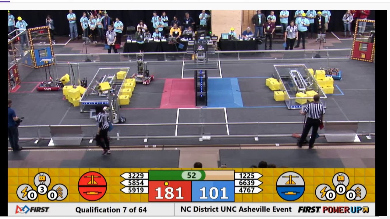 FRC 2018 UNC Asheville Qualification 7 Match - YouTube