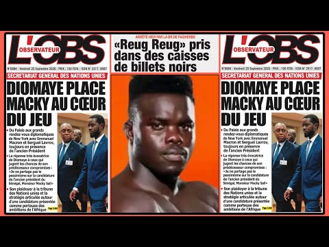 Revue de Presse Vendredi 25 septembre 2026 avec Mame khalifa 