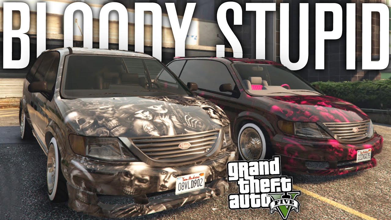 BLOODY STUPID MINIVAN LOWRIDER BUILD! | GTA 5 (GTA Online) - YouTube