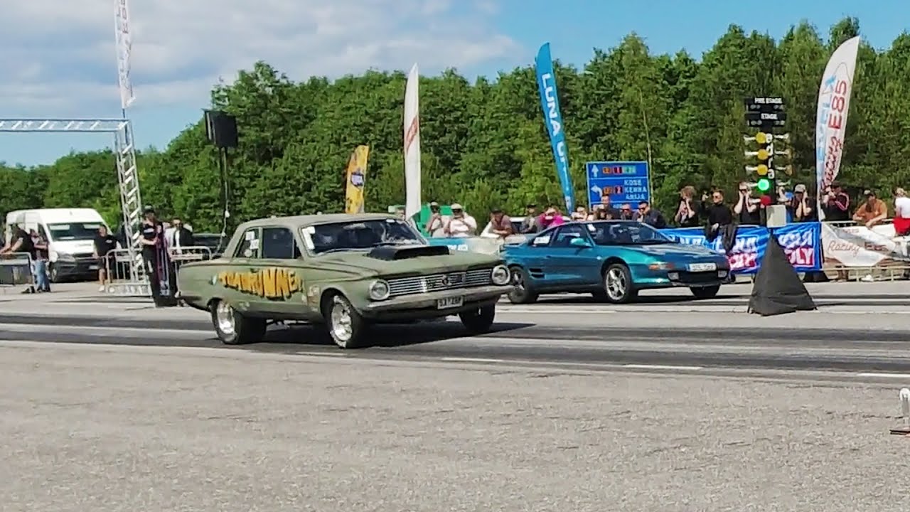 Toyota MR2 2.0T K20 vs '64 Plymouth Valiant V100 big block 1/4 mile ...