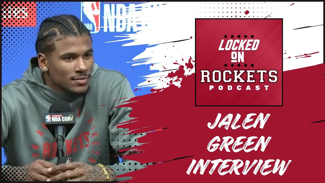 Jalen Green | Houston Rockets NBA Cup Semifinals Media Availability | 2024-2025 NBA Season - YouTube