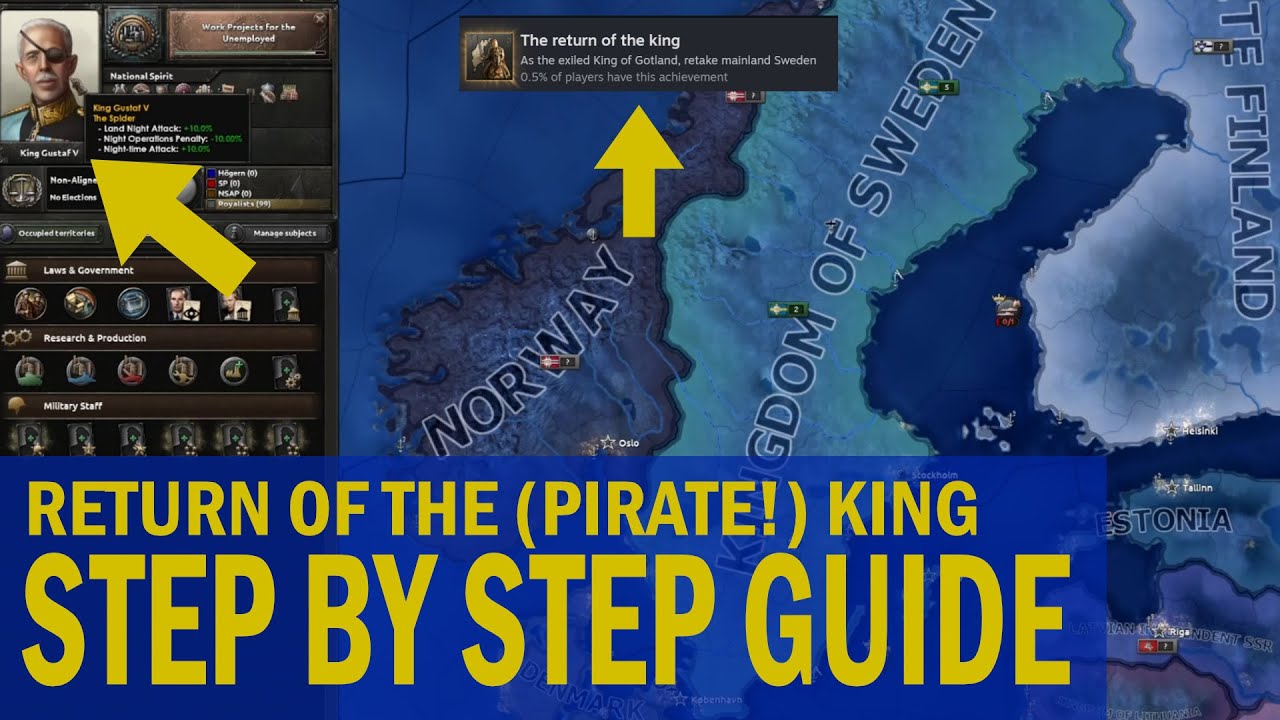 Return of the King: HOI4 King of Sweden Step-by-Step - YouTube