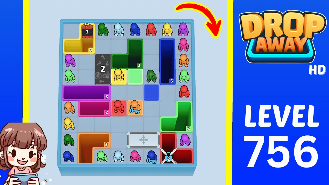 Drop Away Level 756 Solution Walkthrough - YouTube