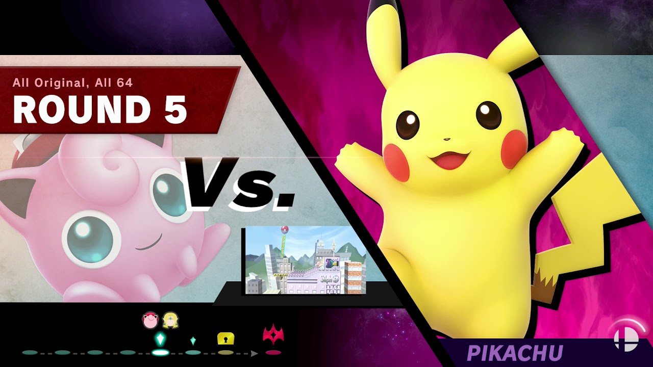 Super Smash Bros Ultimate Jigglypuff Classic Mode (All Original, All 64 ...