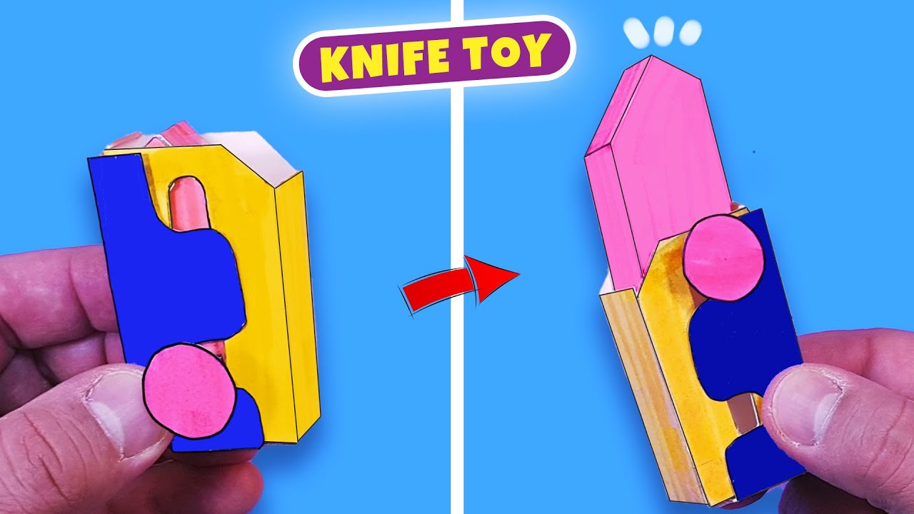 How to make Carrot Knife fidget toy🥕 DIY Easy Paper Crafts - YouTube