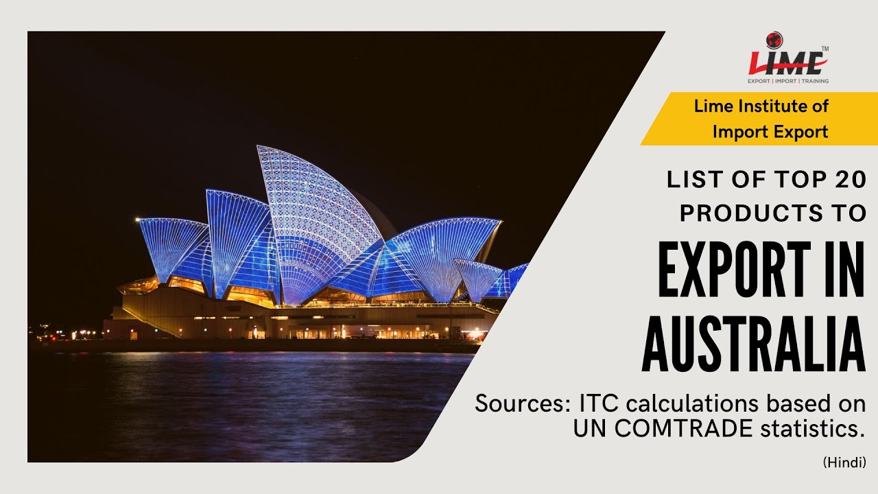 List of Top 20 Products to Export in Australia from India | Best ...