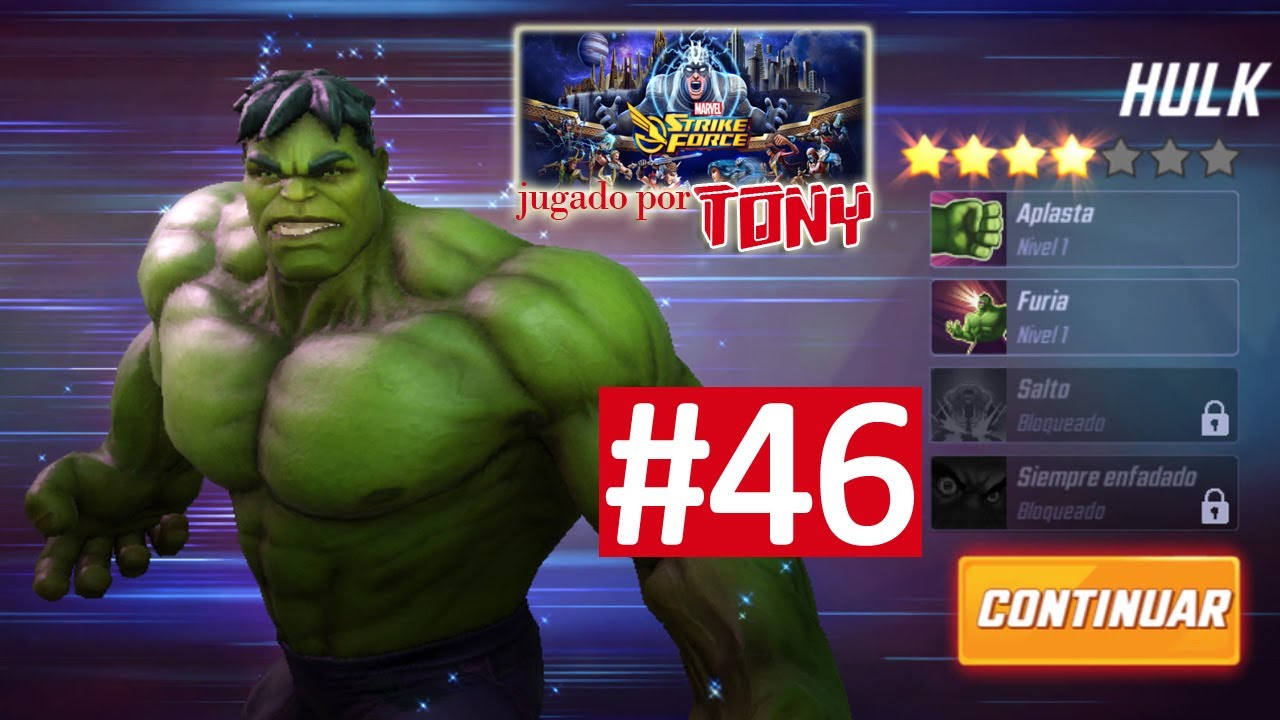 Marvel Strike Force "Cap. 46.- Hulk" por Tony - YouTube