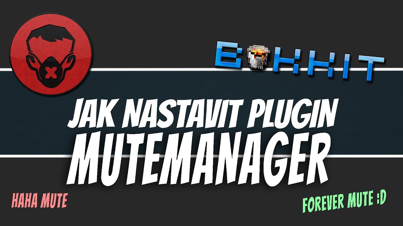 Jak nastavit plugin MuteManager ! ! ! - YouTube