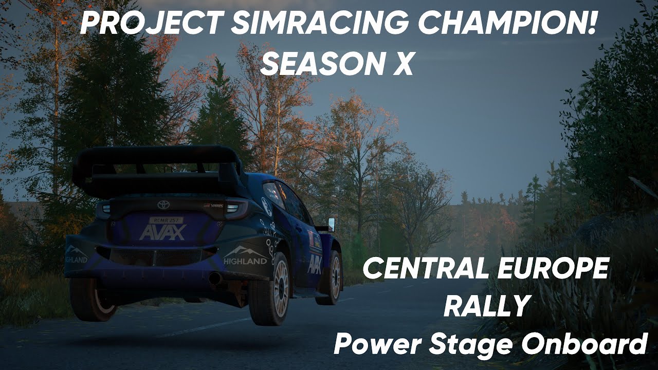 PROJECT SIMRACING CHAMPION🏆| Central Europe Rally | Power Stage Onboard ...