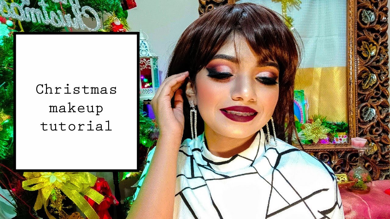 Christmas Makeup Tutorial 😊⭐ Cut Crease Makeup Tutorial ⭐ Youtube