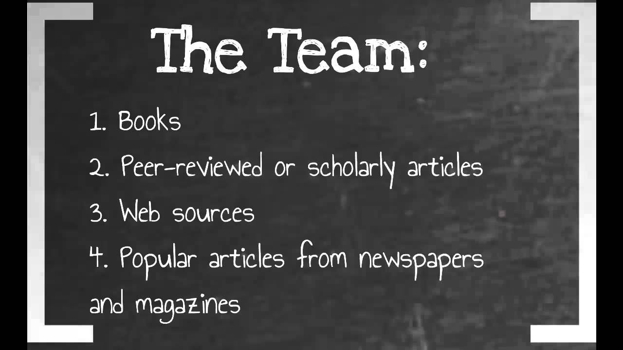 Choosing Appropriate Sources Part 1 - YouTube