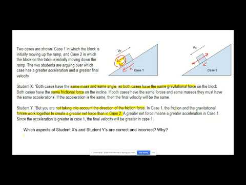 Incline Plane AP Physics Concept Question - YouTube
