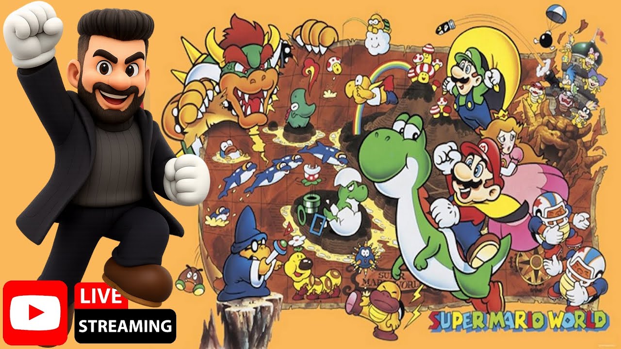 🎮 LIVE AGORA: SUPER MARIO WORLD – A CAÇA AOS SEGREDOS MAIS LOUCOS DO ...