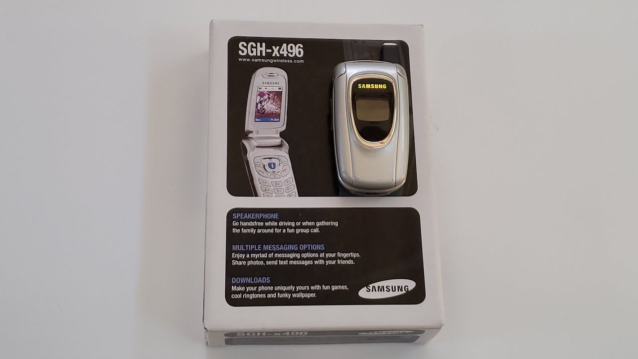 Quick Unboxing - Samsung SGH-X496 (Cellular One) - YouTube