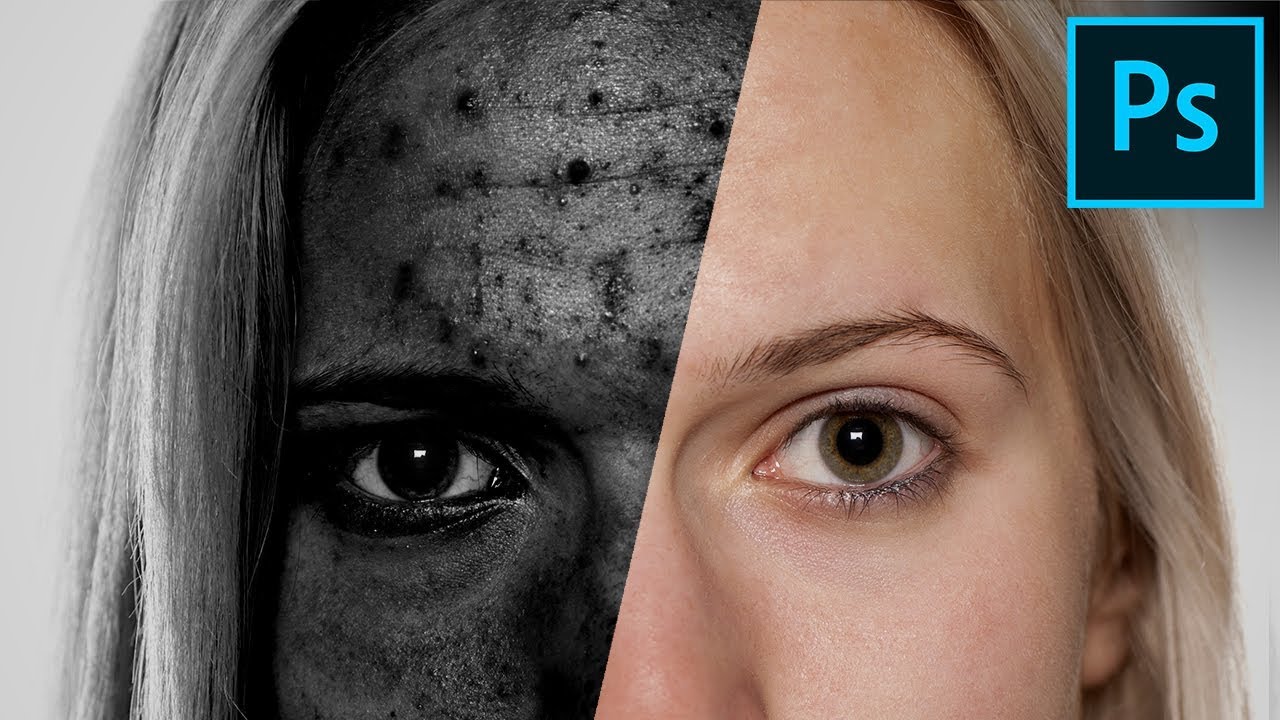 1-Minute Photoshop - How to SCAN For Blemishes - YouTube