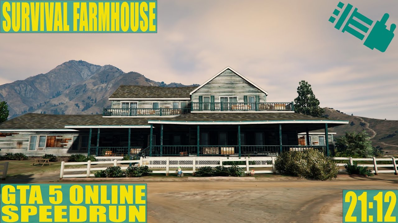 GTA 5 Online Survival Farmhouse World Record 21:12 (Speedrun Coop, 3 ...