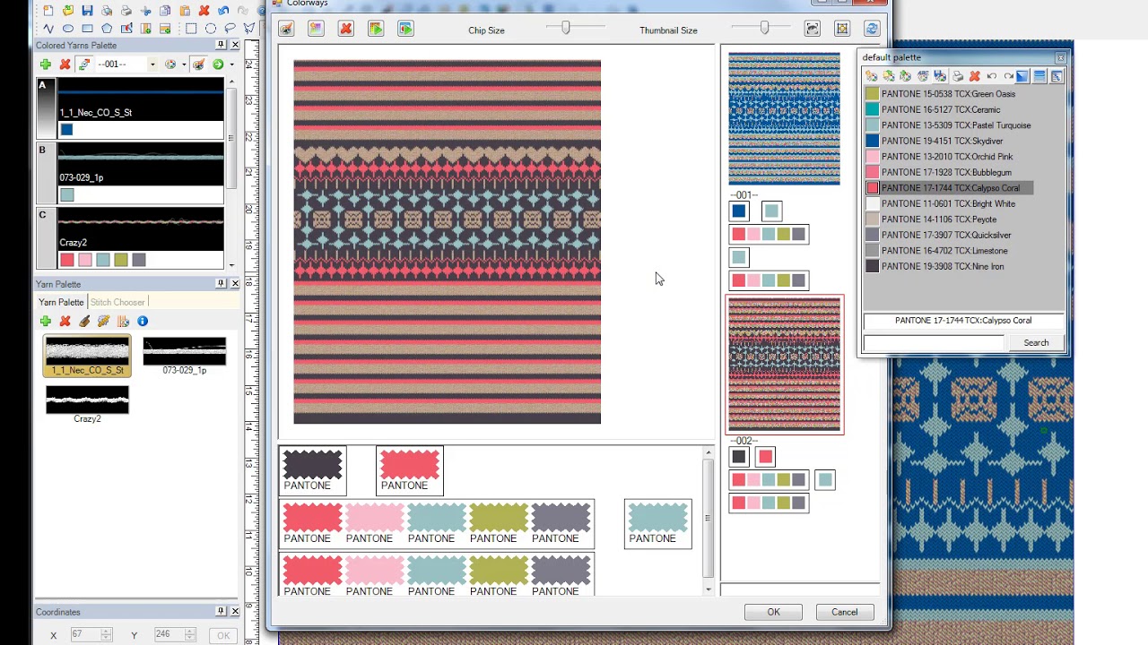 Kaledo Knit- Generating Colorways - YouTube