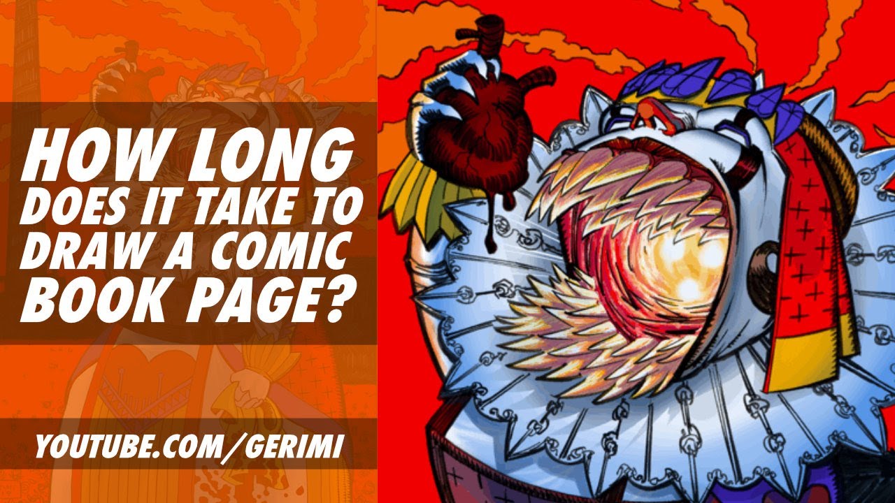 How Long Does It Take To Draw A Comic Book Page YouTube