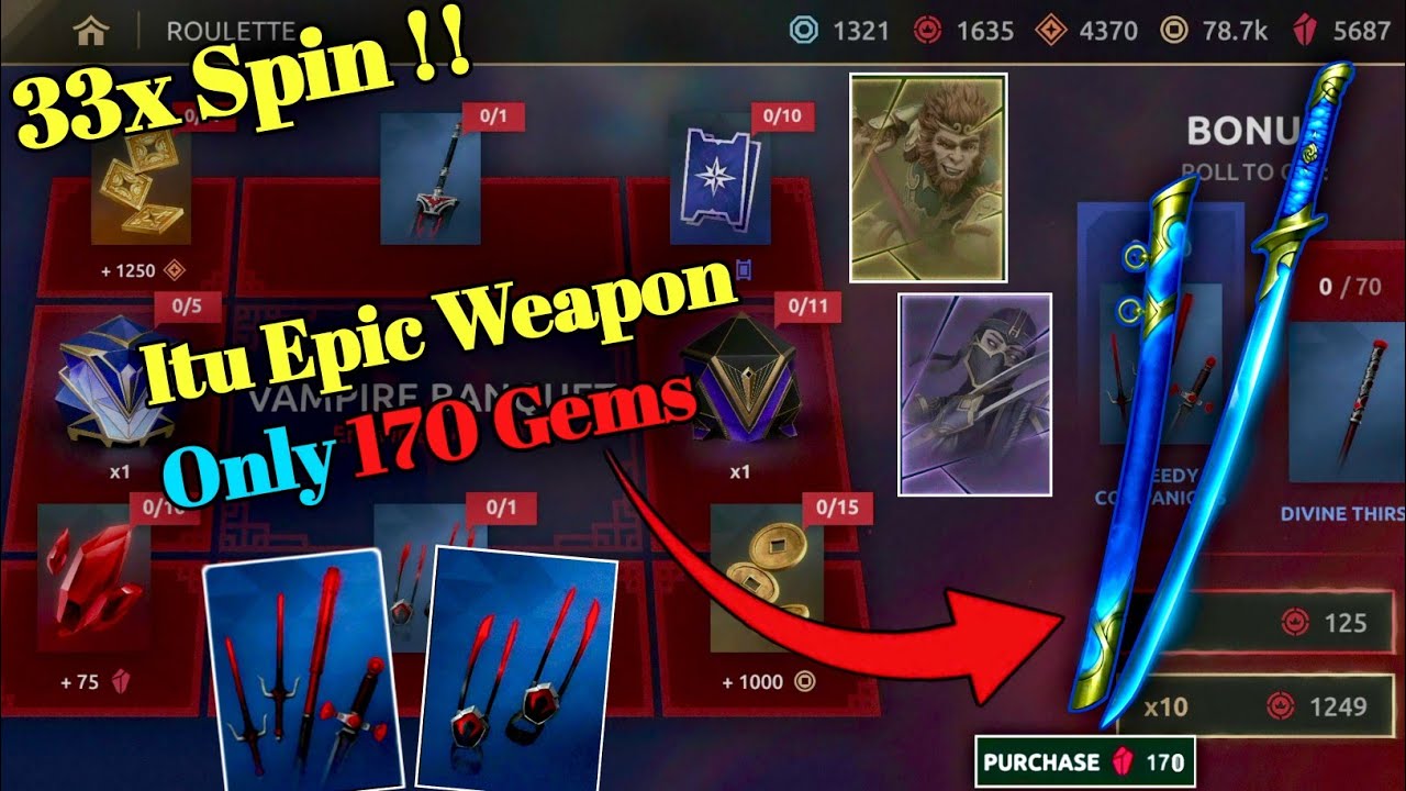 Itu Epic Weapon Unlocked 🔥💀 Shadow Fight 4 Arena ⚔️| Lynx, Xiang Tzu ...