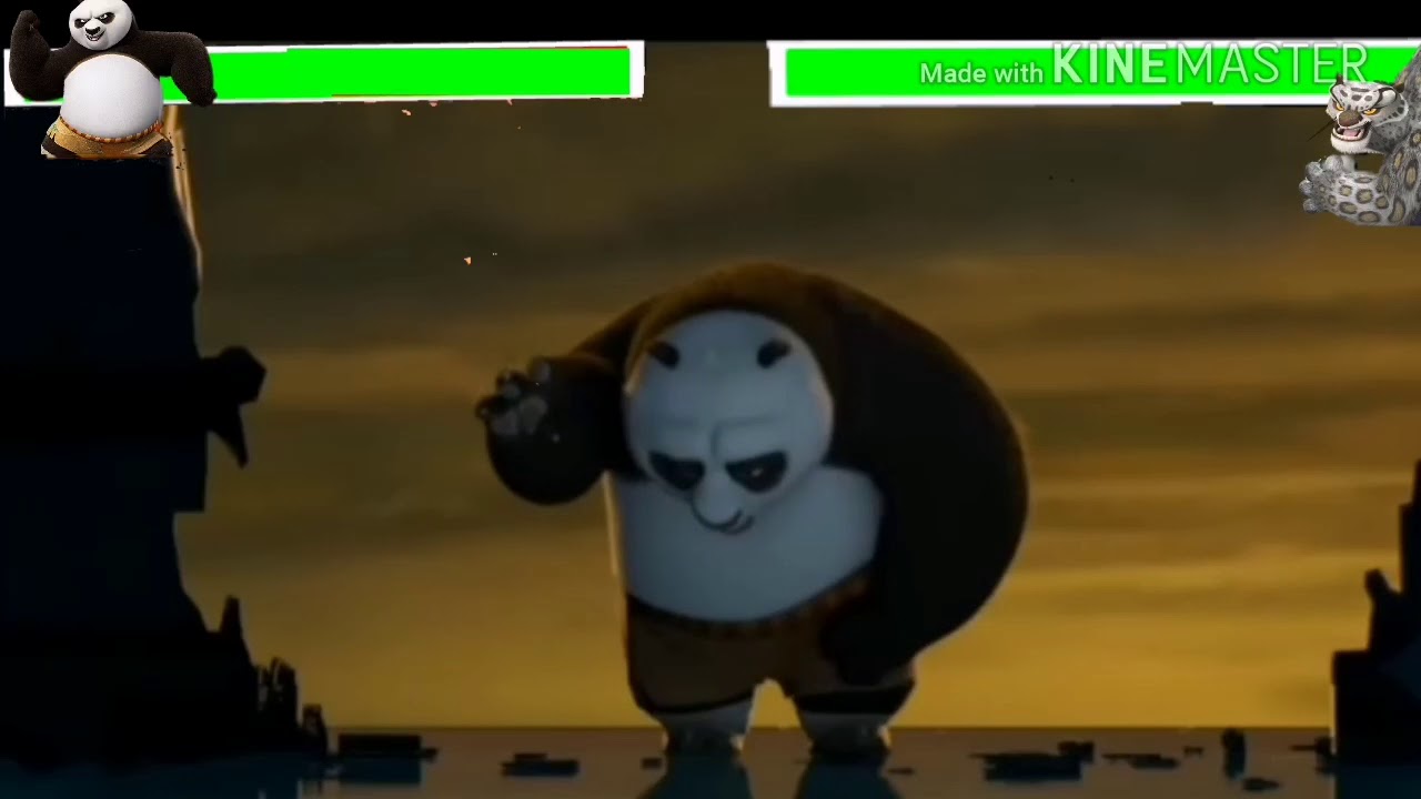 Kung Fu Panda Final Battle with healthbars - YouTube