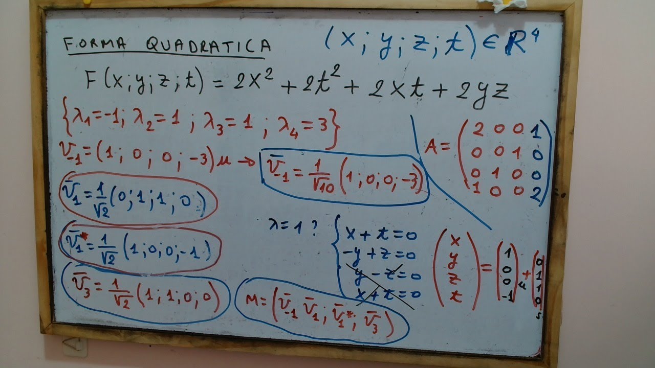 Forma quadratica in spazio 4 - dimensionale ; Esercizio (1) - Geometria ...