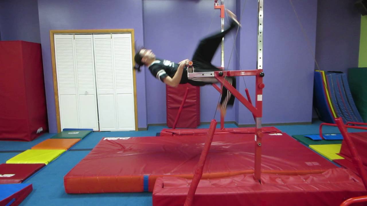 Grade School Level 1 Bar Routine - YouTube