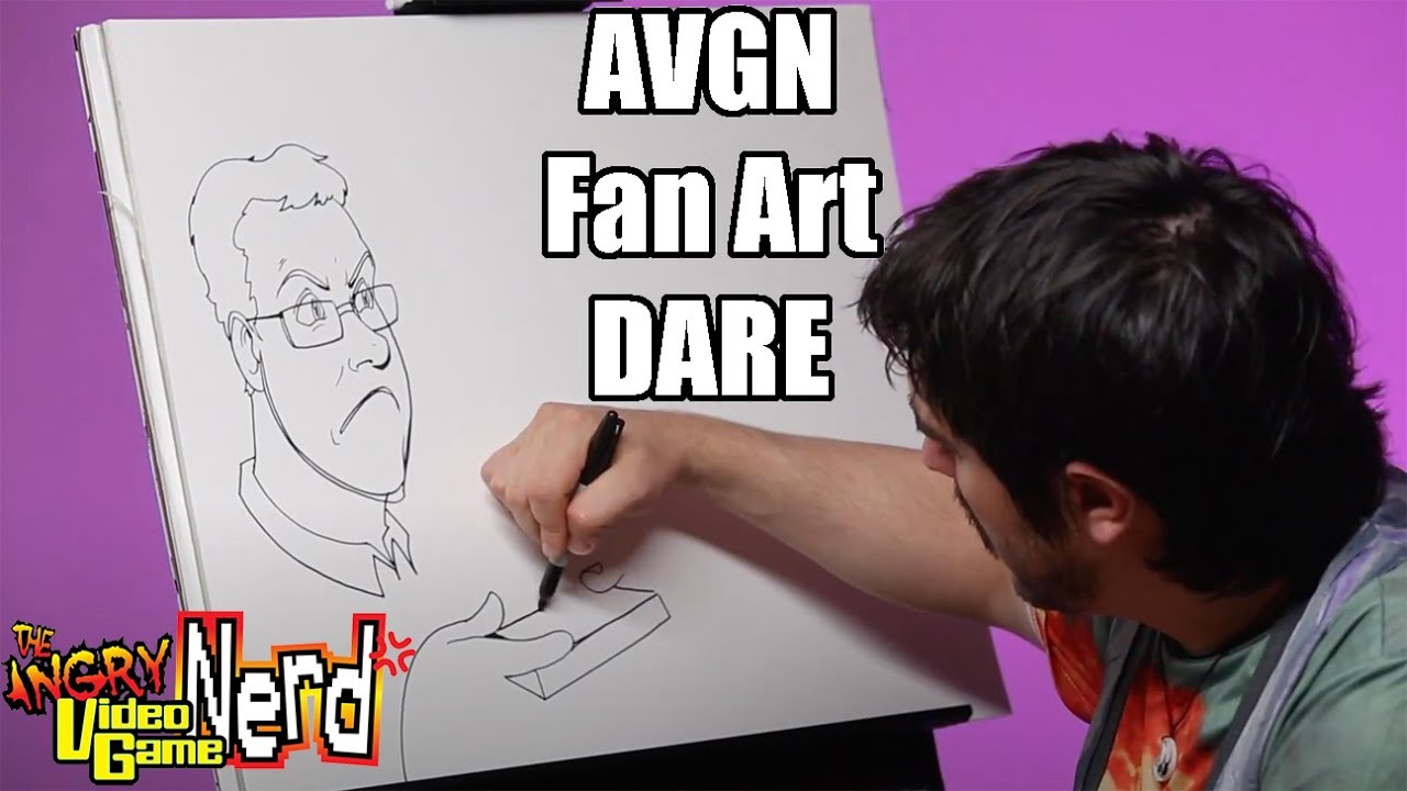 AVGN Fan Art DARE Angry Video Game Nerd - YouTube