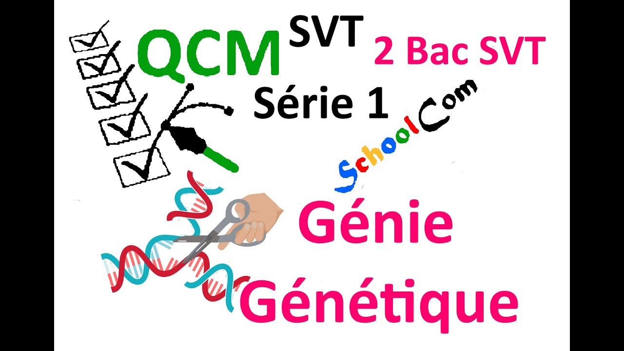 QCM - SVT(Série 1): 2bac SVT: Unité 2/Chapitre 2:Génie génétique - YouTube