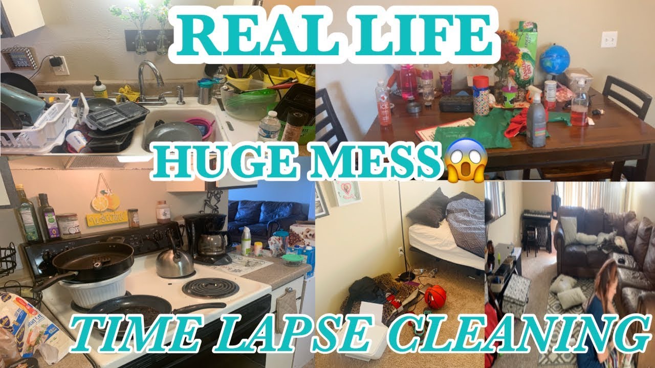 REAL LIFE HUGE MESS//TIME LAPSE CLEANING//CLEANING MOTIVATION//FASHOM ...
