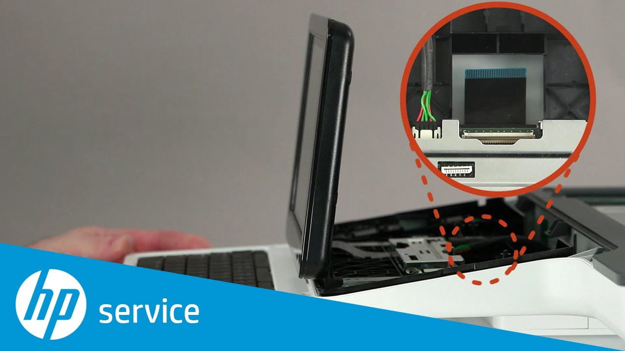 HP PageWide Enterprise Color MFP 586 - Removal and replacement: Control ...