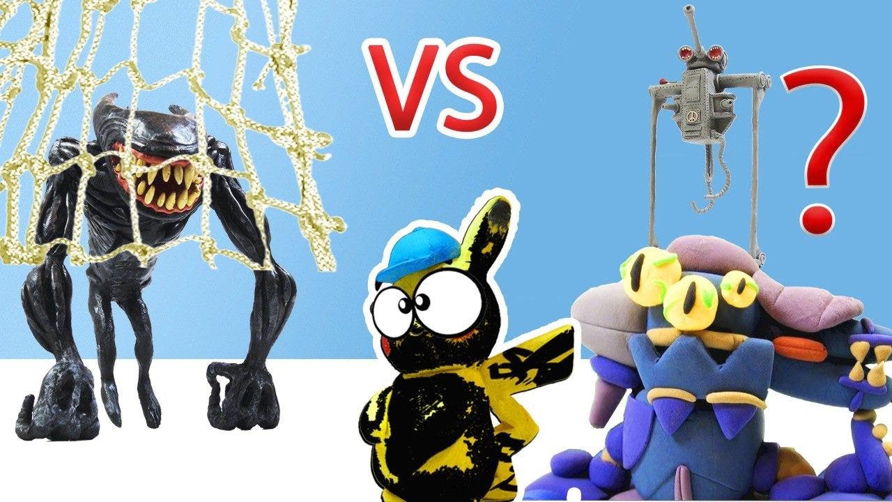 Horror! Iron Monster vs Bendy! Plasticine horror stories. Sculpt ink ...