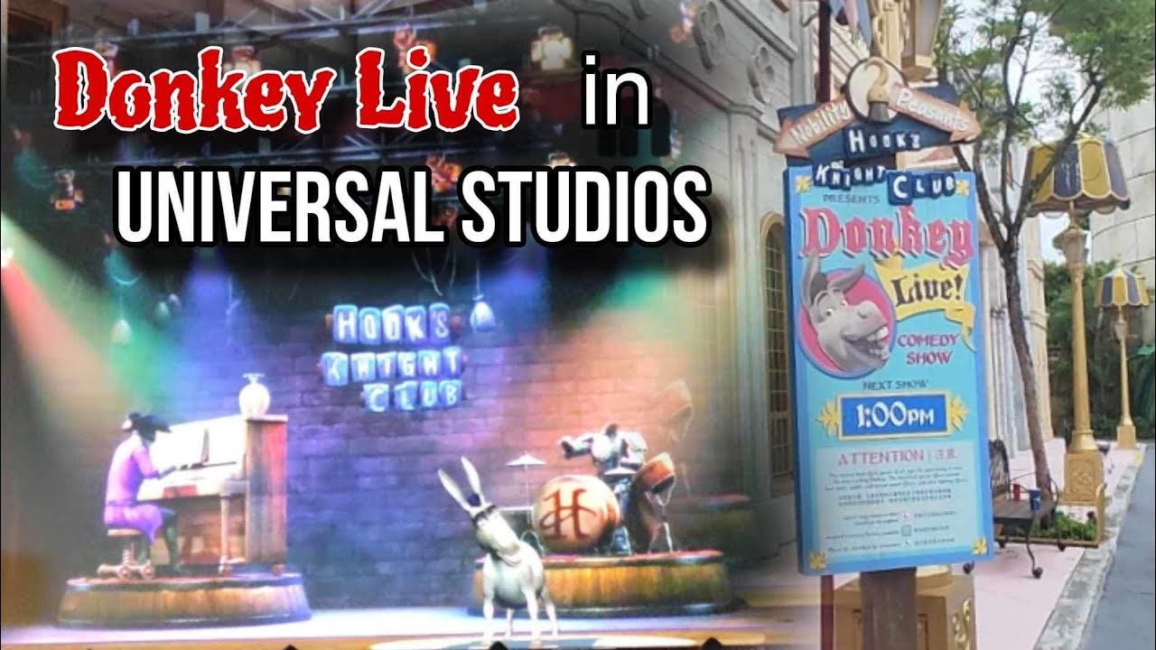 DONKEY LIVE in Universal Studios Singapore - YouTube