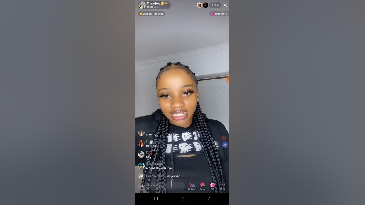Thandow mentions Mainly Lebo & Sasha in Her Tiktok Live - YouTube