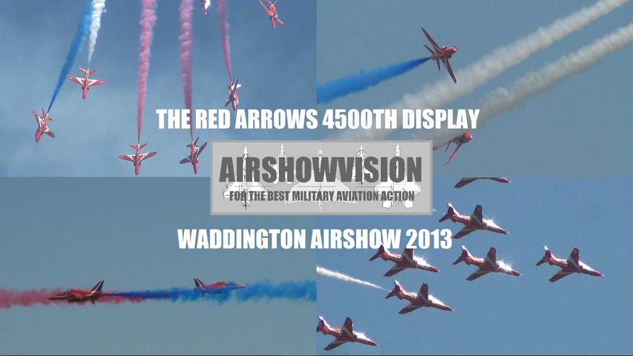RAF RED ARROWS 4500th DISPLAY (airshowvision) - YouTube