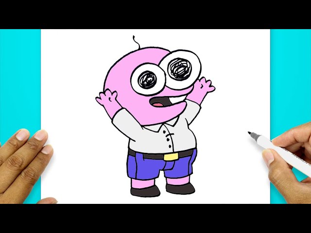 Smiling Friends Drawing | How To Draw Pim Pimling - Videos For Kids