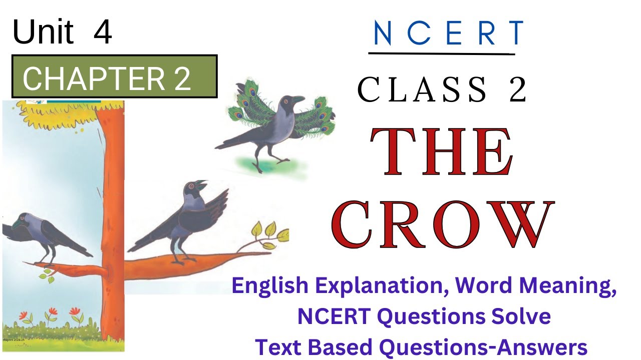 the crow ncert class 2 I the crow poem class 2 in english | ncert solve ...