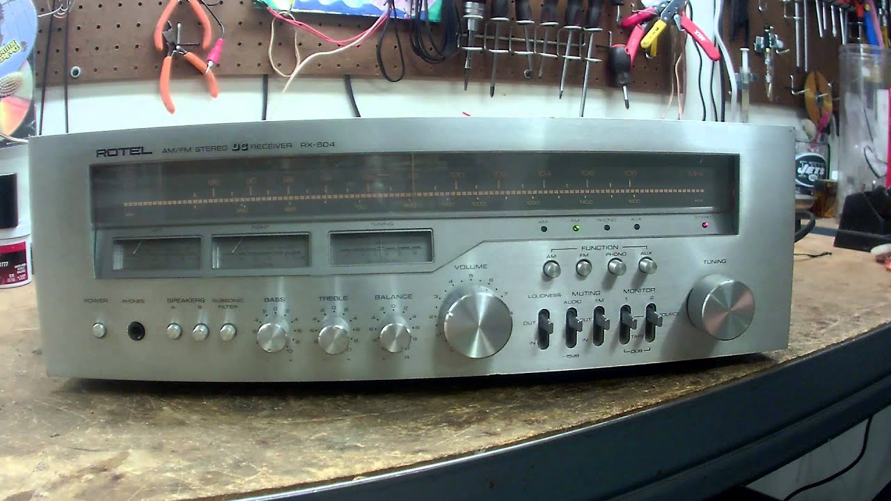 Rotel RX-604 Stereo Receiver - YouTube