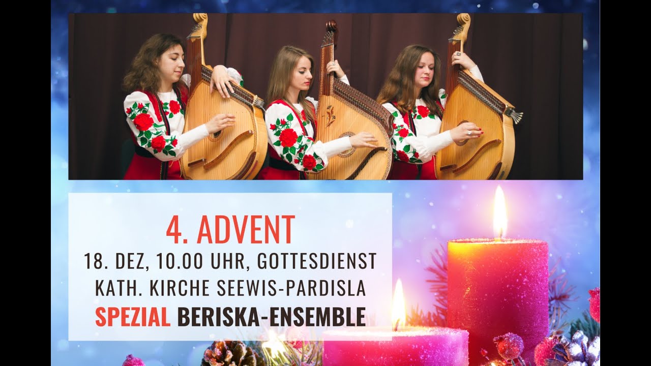Gottesdienst Zum 4 Advent Mit Dem Beriska Ensemble Youtube
