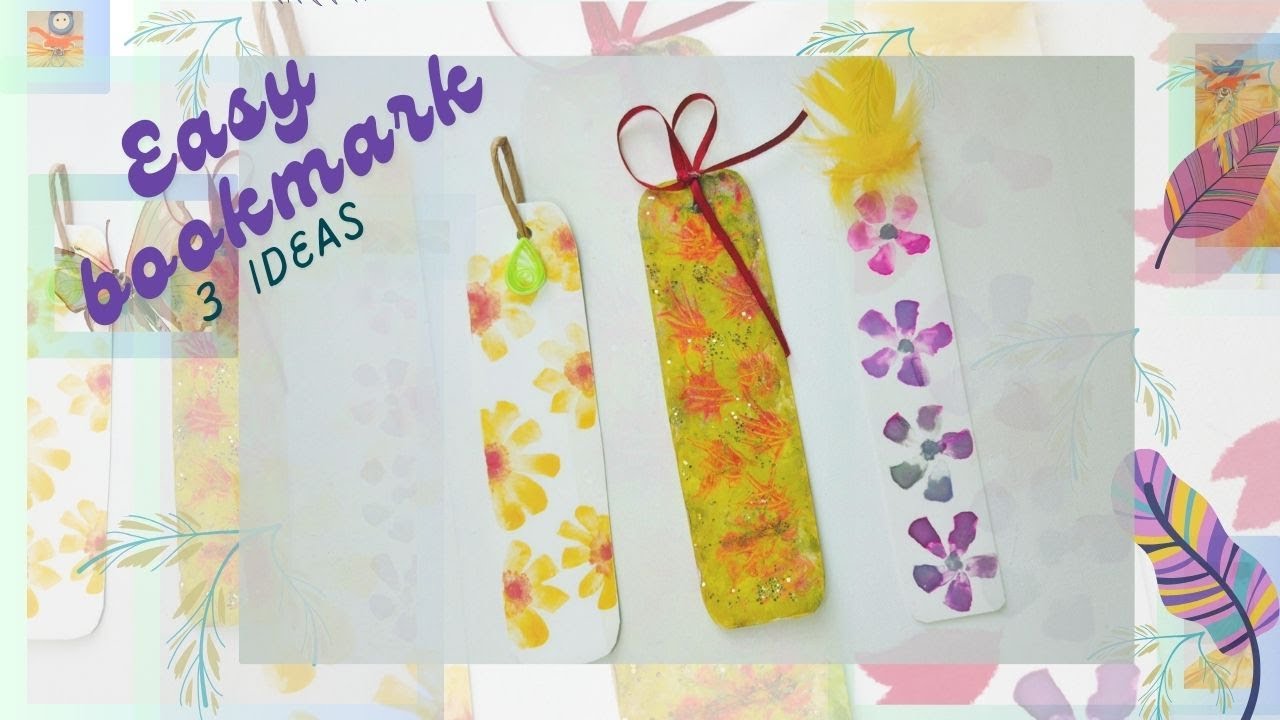 SIMPLE Diy Book mark ideas #bookmark #painting #watercolor #subscribe ...