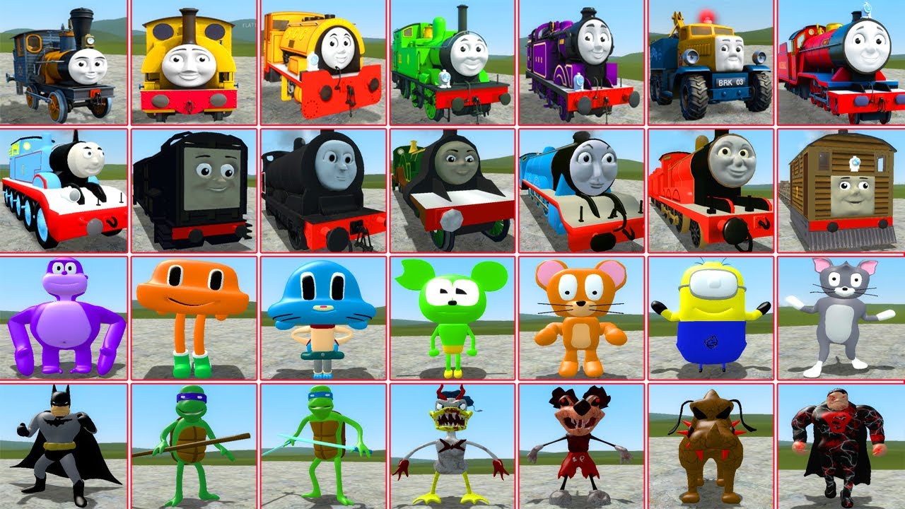 NEW UPDATE 2D&3D THOMAS TRAIN AND FRIENDS VS ALL 3D MEMES NEXTBOT AND ...