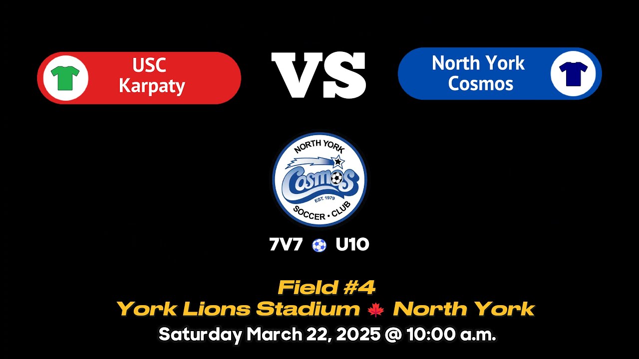 2025-03-22 ⚽ North York Cosmos [vs] USC Karpaty - YouTube