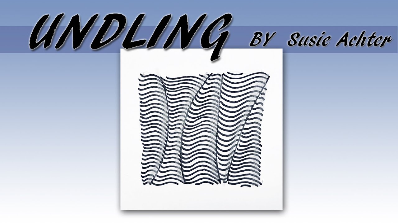 如何畫一般圖樣How to draw the Tangle Pattern UNDLING - YouTube