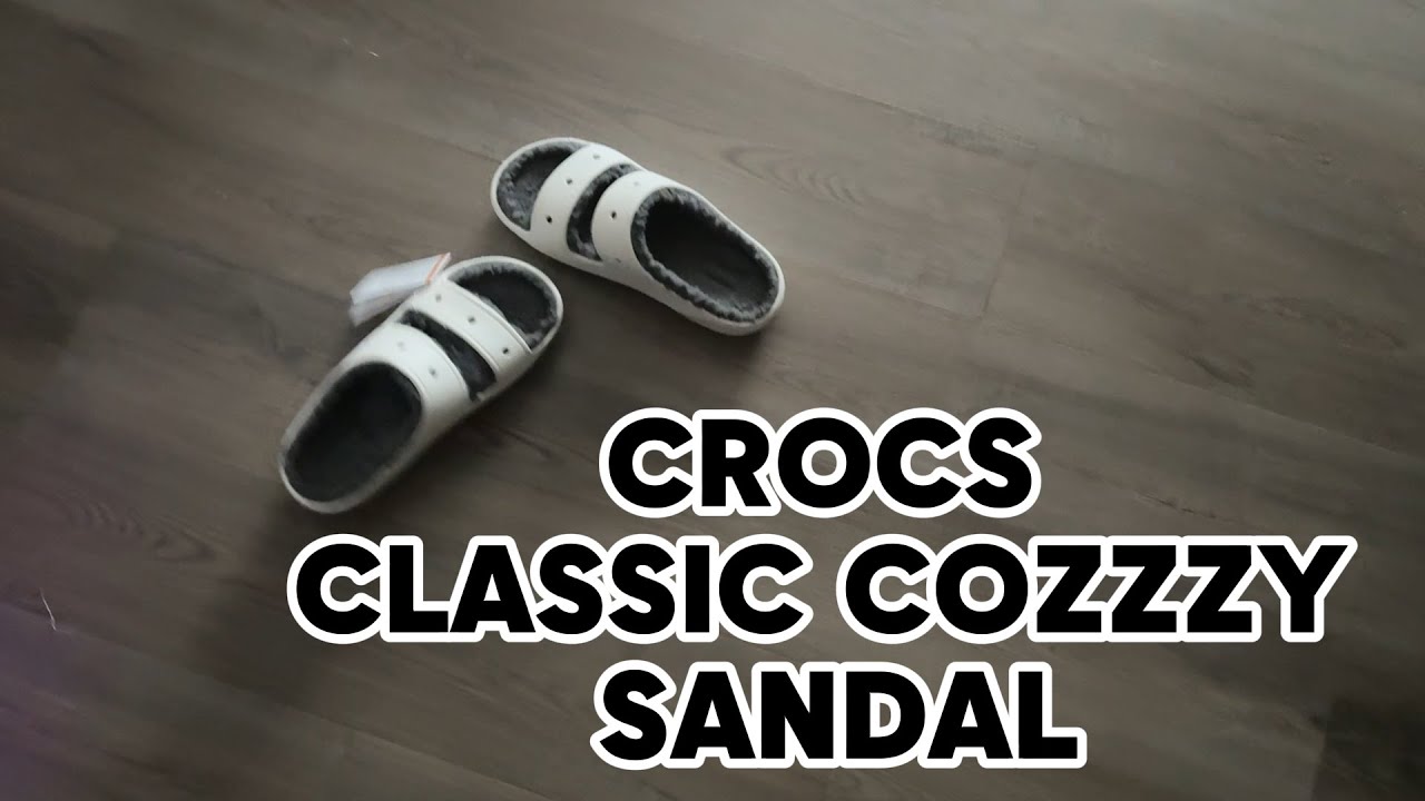 CROCS CLASSIC COZY SANDAL: Unbox - YouTube