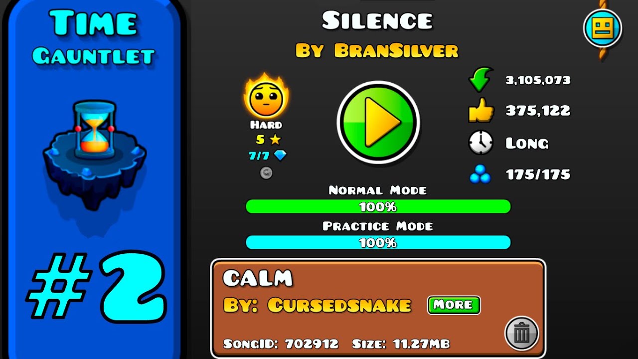 Geometry Dash - Silence [TIME GAUNTLET #2] - YouTube
