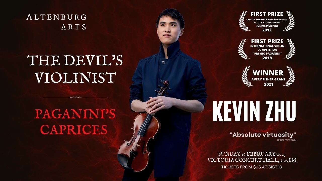Altenburg Arts presents violinist Kevin Zhu (Sun 19 Feb 2023, Singapore ...