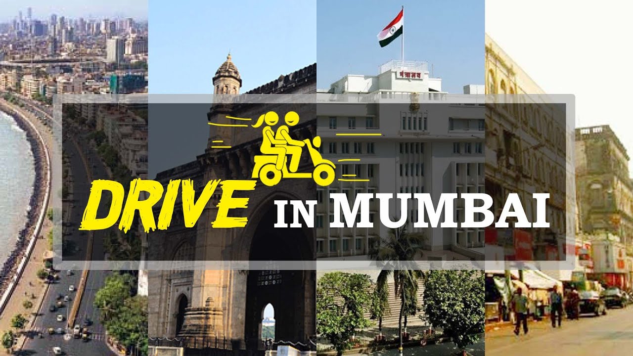 Driving Mumbai Mumbai, India / Marine drive / Gateway of india / colaba ...
