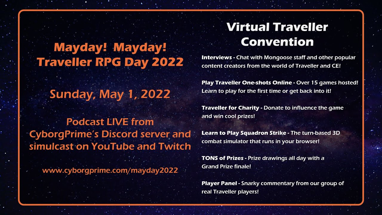 mayday traveller rpg day 2022 announcement - YouTube