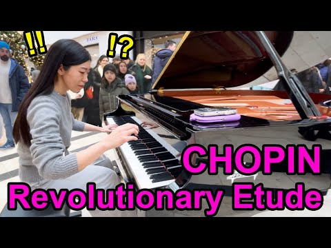 Chopin's Revolutionary Etude | Street Piano Performance | YUKI PIANO